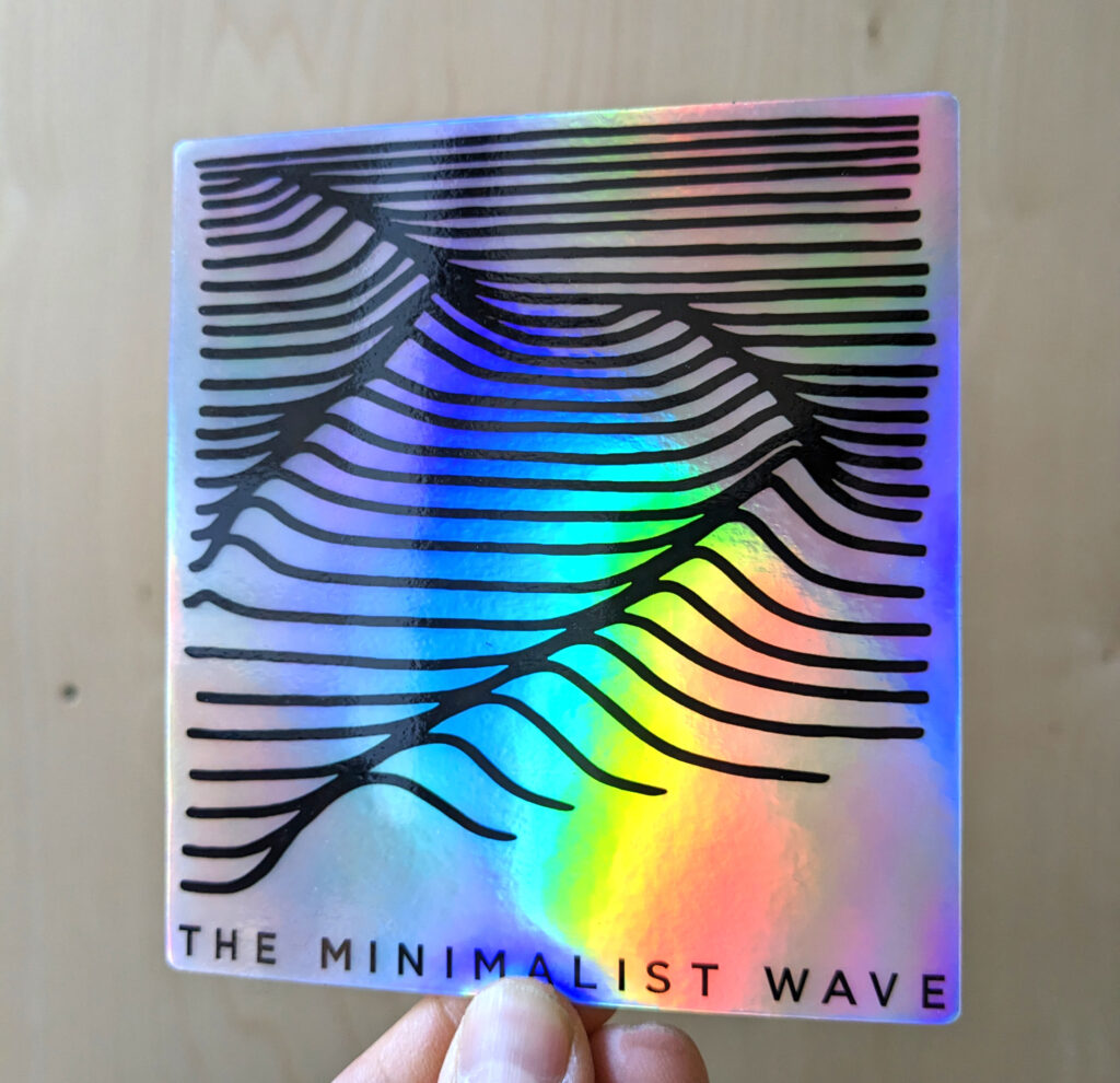 Sticker The Minimalist Wave - holographic - The Minimalist Wave